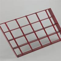 China Serrated Steel Bar Grating Walkway Platform 25x5 Bearing Bar Red Paint for sale