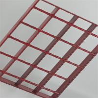 China Serrated Steel Grating Anti Slip Walkway Red Spray Paint 25x5mm Bearing Bar Industrial Flooring for sale