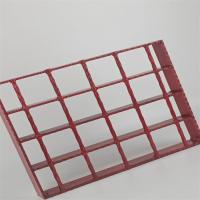 China Serrated Steel Grating Anti Slip Walkway Red Spray Paint 25x5mm Bearing Bar Industrial Flooring for sale