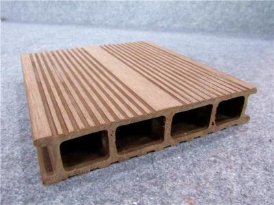 China UPVC Composite Vinyl Decking Hollow WPC Decks For Outside Decor for sale