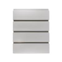 China US Standard Pvc Slatwall Panels 12inch Width Grey White For Interior Fire Rated for sale