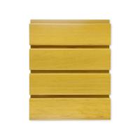 China Fire Proof Pvc Slatwall For Hanging Displays Wood Color 12 Inch 4 Feet Or 8 Feet for sale