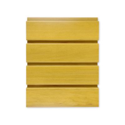 China Fire Proof Pvc Slatwall For Hanging Displays Wood Color 12 Inch 4 Feet Or 8 Feet for sale