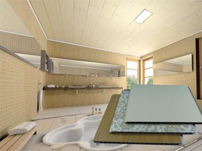 China High quality PVC Ceiling Tiles Decorative Shower Wall Cladding Panel Fireproof for sale