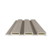 China Water Proof Grooved Wpc Wall Panel Laminated Wood Color For Interior Indoor for sale