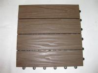 China 30mm x 30mm DIY WPC Decking Floor , Interial wood and plastic composite Decking for sale