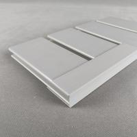 China Decorative Storage Display Garage PVC Slatwall Panels Grey For Living Room for sale