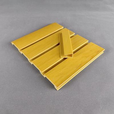 China Plastic Composite False Slatwall Display Shelf For Display Wall for sale