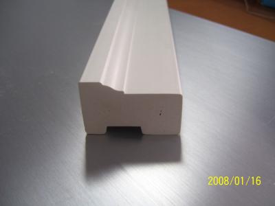 China Wpc Brick Mould Moth Proof Indoor Foam PVC Decorative Mouldings Wood Plastic Composite Door Frame for sale