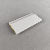 China Fadeproof Wpc Laminated Skirting Plastic Groove Wpc Pvc Profiles For Living Pop Room for sale