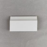 China Fadeproof Wpc Laminated Skirting Plastic Groove Wpc Pvc Profiles For Living Pop Room for sale