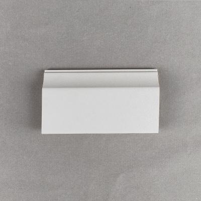 China Fadeproof Wpc Laminated Skirting Plastic Groove Wpc Pvc Profiles For Living Pop Room for sale
