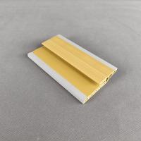 China Fadeproof Wpc Laminated Skirting Plastic Groove Wpc Pvc Profiles For Living Pop Room for sale