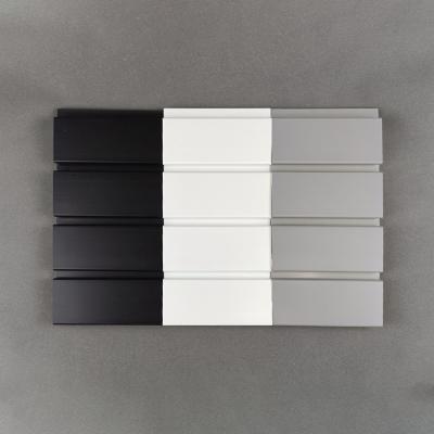 China High Density Pvc Slatwall Panels Wall Mounting For Living Pop Room for sale