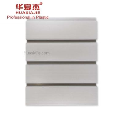 China Cellular PVC Easy Cleaned Grey Slatwall Panel For Garage for sale