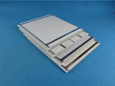 China 55% - 80% UPVC Wall Panels , indoor use PVC Cover Board with Silver Edge for sale