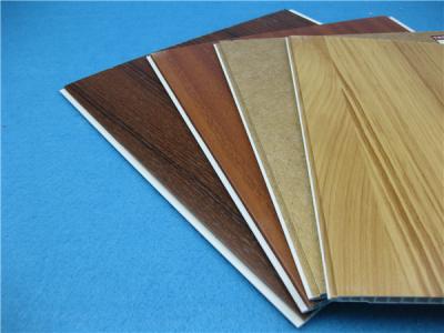 China Monistureproof Laminated Wood Grain pvc wall cladding sheets Economic and Recyclable for sale