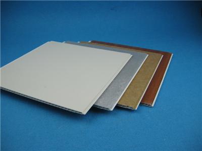 China Natural Red Oak Wood Finish PVC Ceiling Panels For Interior Decor , 250mm * 5mm for sale