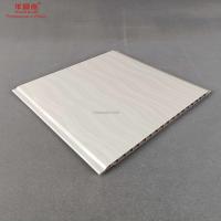 China Fastbathroom Plastic PVC Wall Panels Wooden Laminating Groove for sale