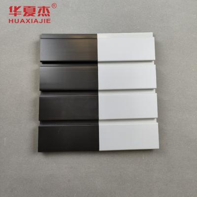 China 1.7kg/M Easy Installation PVC Slatwall Panels Indoor Decoration Material Garage Wall Panel for sale