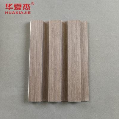 China Wood Grain WPC Wall Panel For Indoor / Outdoor Wall Decoration for sale