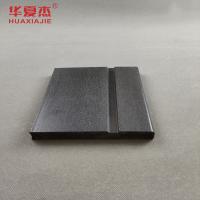 China Black PVC Skirting Board 150mm PVC Baseboard Indoor Decoration for sale