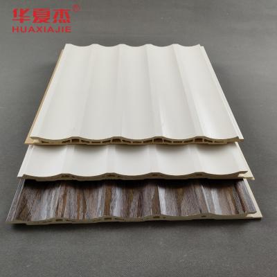 China Customized Color Laminated U Shaped WPC Wall Panel Decoration PVC Panel For Home Bathroom for sale