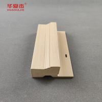 China Indoor WPC Door Frame Moisture Proof Wooden Grain Nail Fin Decoration Material for sale