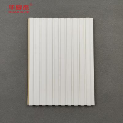 China High Quality Pvc WPC Wall Panel White Design For Tv Background Wall Decoration for sale