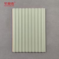 China WPC Fluted Wall Panel Green Moisture Proof Durable Pvc Wall Panel For Interior Decoration for sale