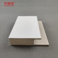 China White Cape Wpc Door Frame Flat Casing J-channel Smooth Surface Wpc Moulding for sale