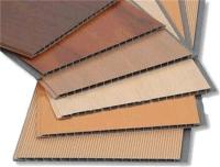 China Heatproof Interior Decoration PVC Plastic Ceiling Panels Wooden Color for sale