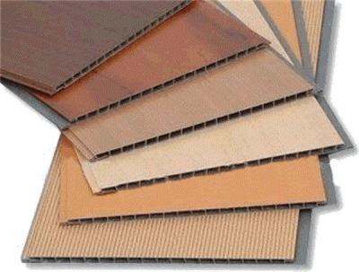 China Heatproof Interior Decoration PVC Plastic Ceiling Panels Wooden Color for sale