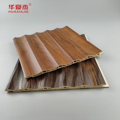 China Wholesale Factory Price Wooden Grains Fluted Wpc Wall Panel Home Indoor Decoration for sale
