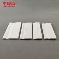 China 12ft Length Drip Cap PVC Decorative Mouldings / PVC Trim Board For Interior for sale