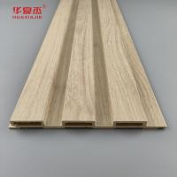 China Anti scratch Nature Wood Wpc Wall Panel Outdoor Decoration Laminated Wpc Panel Fluted Board for sale