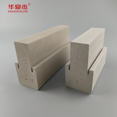 China Easy To Clean Wpc 4.9/16 Mullpost Smooth Or Wood Grains Wpc Door Frame For Door Decoration for sale
