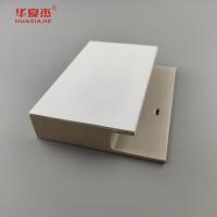 China Durable White Cape Flat Casing J Channel White Smooth Surface Wpc Door Frame Indoor Decoration for sale