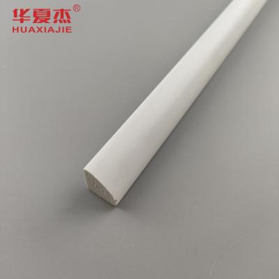 China Hot Sale Pvc Moulding 1/2'' Quarter Round White Vinyl 12' Waterproof Profile Pvc Interior Decoration for sale