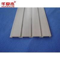 China White PVC Slatwall Panels , WPC Boards Panels , Garage Wall Panels for Display for sale