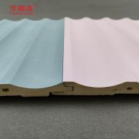 China High Quality Wpc Fluted Wall Panel Pink And Blue Wpc Board Indoor Wall Decoration for sale