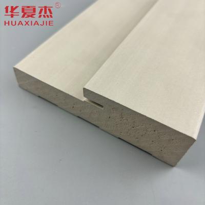 China Cost Price 4-9/16'' Wpc Door Jamb Waterproof Smooth Proof Door Frame Wpc Hotel Indoor And Outdoor Decoration for sale