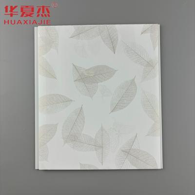China Customized Hot Stamping Pvc Wall Panels Botanical Print Ceiling Panel Pvc For Bathroom Decoration for sale