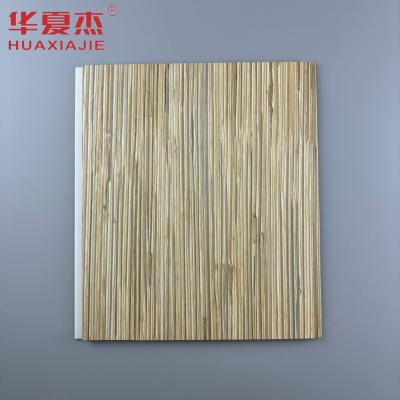 China Modern Design Wood Grains Pvc Wall Panel Laminated Surface Ceiling Panel Decoration For Home Interior And Exterior for sale
