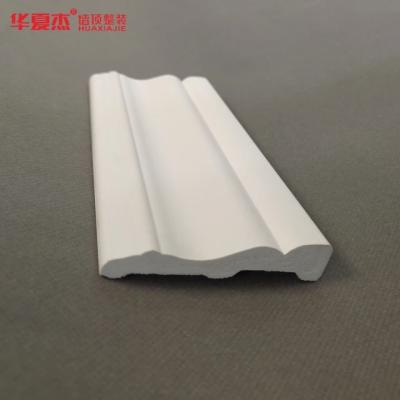 China Fire Retardant White Pvc Trim Board Woodgrain Surface Finish Moisture Resistance Maintenance Free for sale