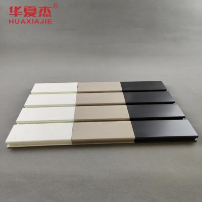China 300mm X 17mm Impact Resistance Plastic Slat Wall Panels For Garage Improvement for sale