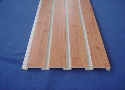 China PVC Slatwall Panels For Shelves Plastic Storage Wall Panels for sale
