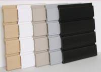 China 17g / Cm Washable Pvc Slatwall Panels , Pvc Slat Board Display For Garage for sale
