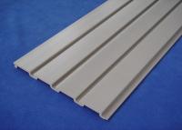 China Foam PVC Slatwall Panel Slat Panel Cold Grey Garage Wall Panel for sale
