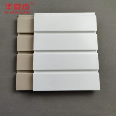 China Easy Clean PVC Slatwall Panels Garage Panel Wall Frame Waterproof For Decoration for sale